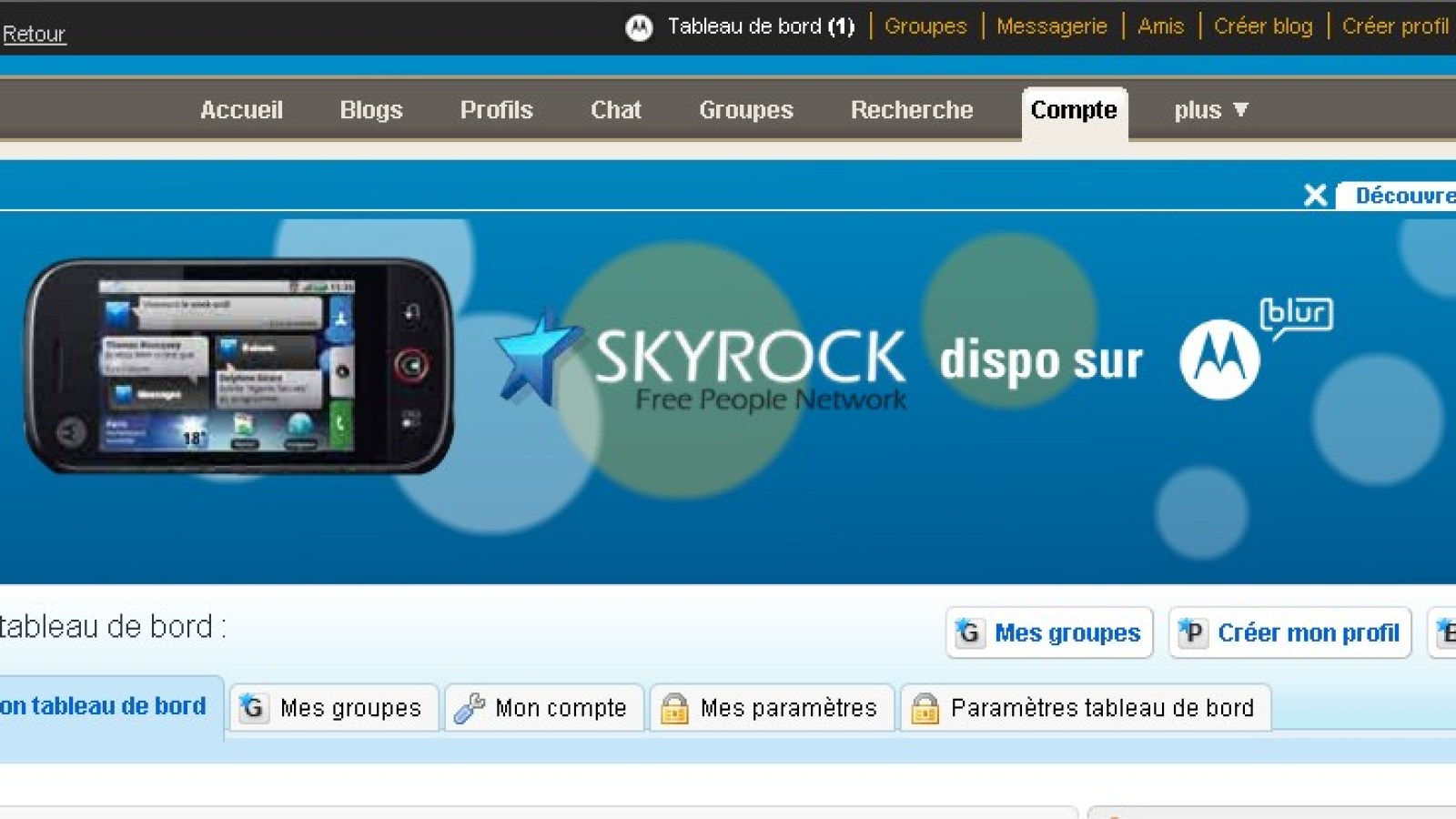 L'application Skyrock disponible sur l'Android Market — Frandroid