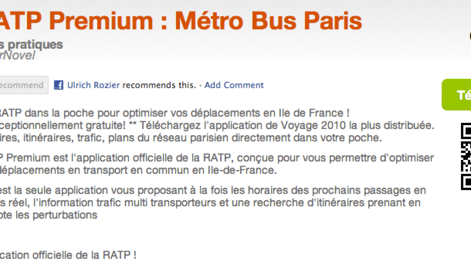 L'application RATP Premium gratuite temporairement