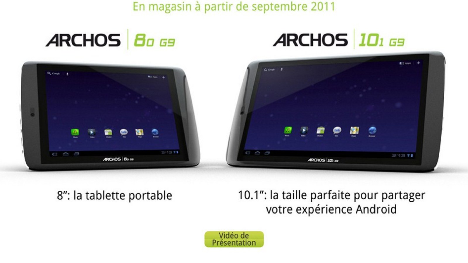 Archos Gen9 : Prix et dates de disponibilités officielles — Frandroid
