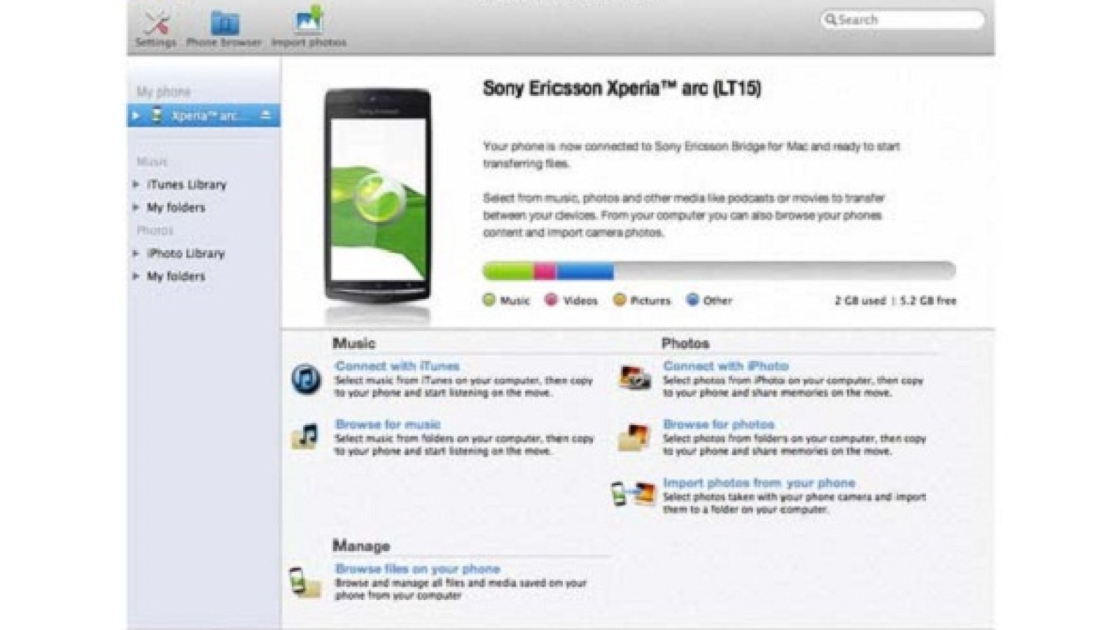 Sony Ericsson met à jour Bridge 2.0, l'application Mac pour votre Xperia