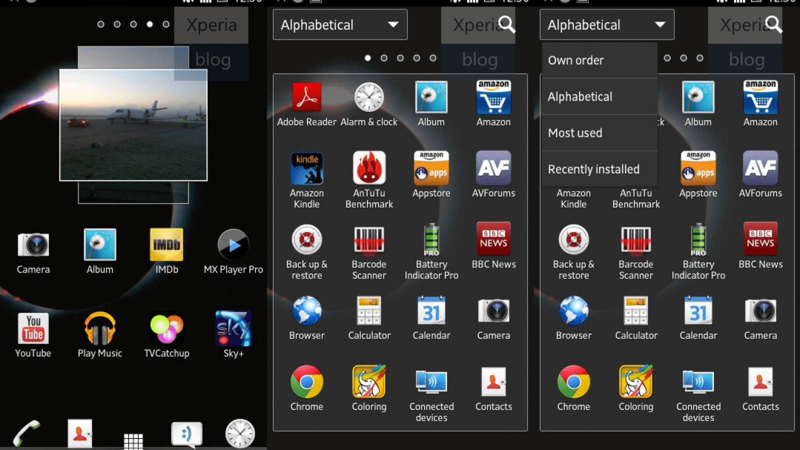 Le launcher du Sony Xperia Z (Yuga) déjà disponible