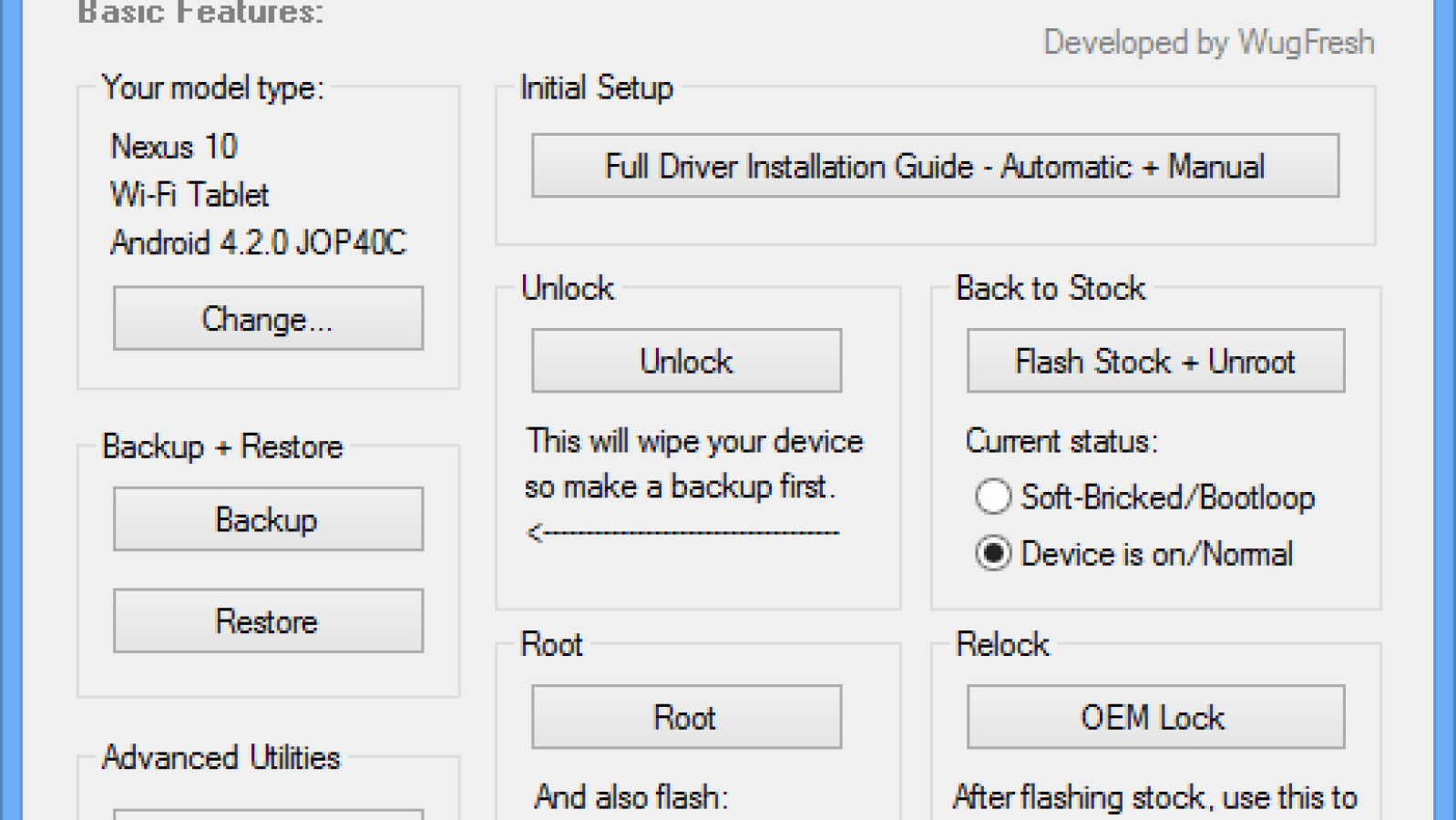 Unico tool : Désimlockez et rootez vos appareils Nexus très facilement