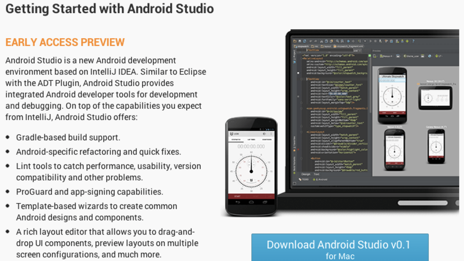 Android Studio est disponible en téléchargement — Frandroid