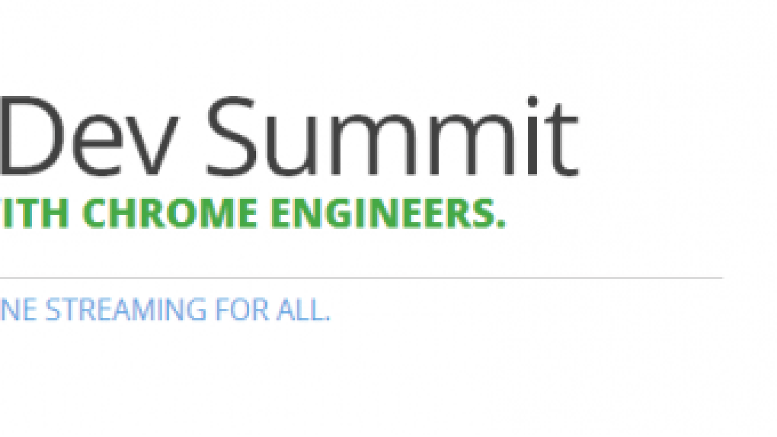Google annonce sa conférence Chrome Dev Summit