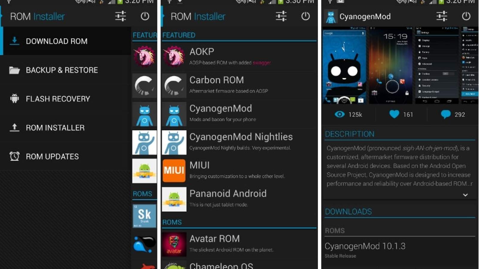 ROM Installer, une application pour installer facilement des ROMs