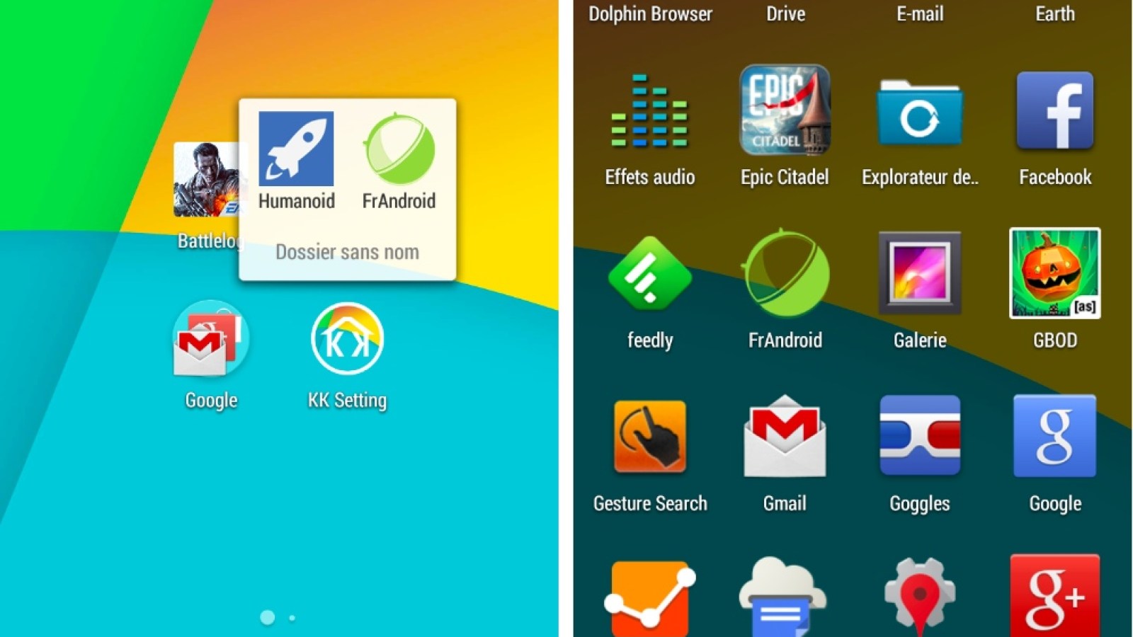 Epic Launcher : partagez une barre de KitKat avec votre Android