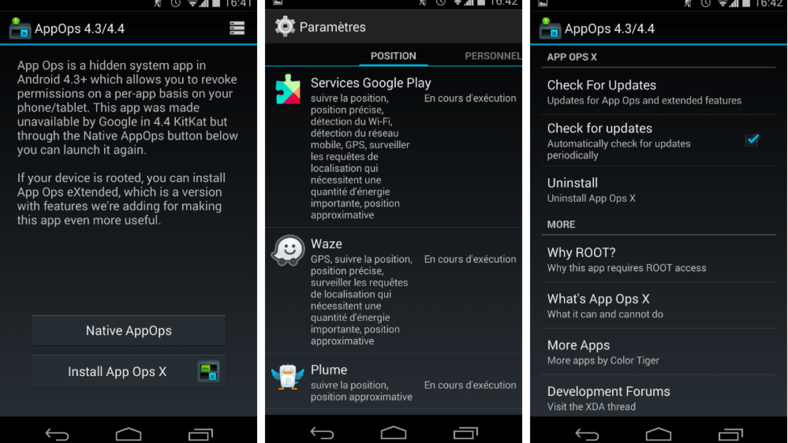 App Ops, le retour du gestionnaire de permissions sur le Play Store