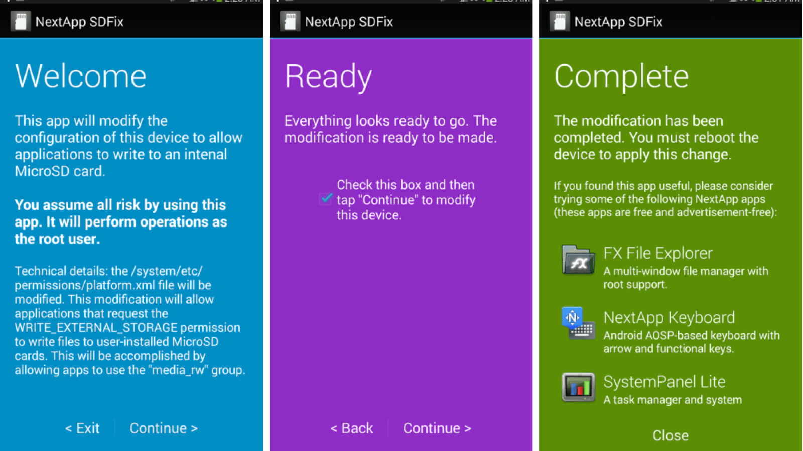 SDFix : une app qui résout l'impossibilité d'écriture sur la SD sur KitKat