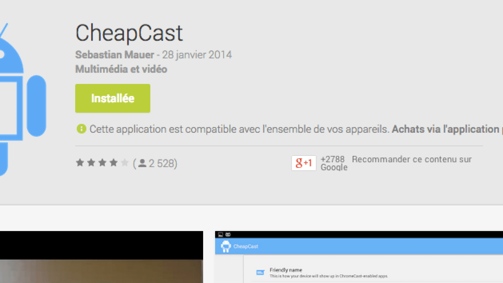CheapCast : l'émulateur du Chromecast est retiré du Google Play