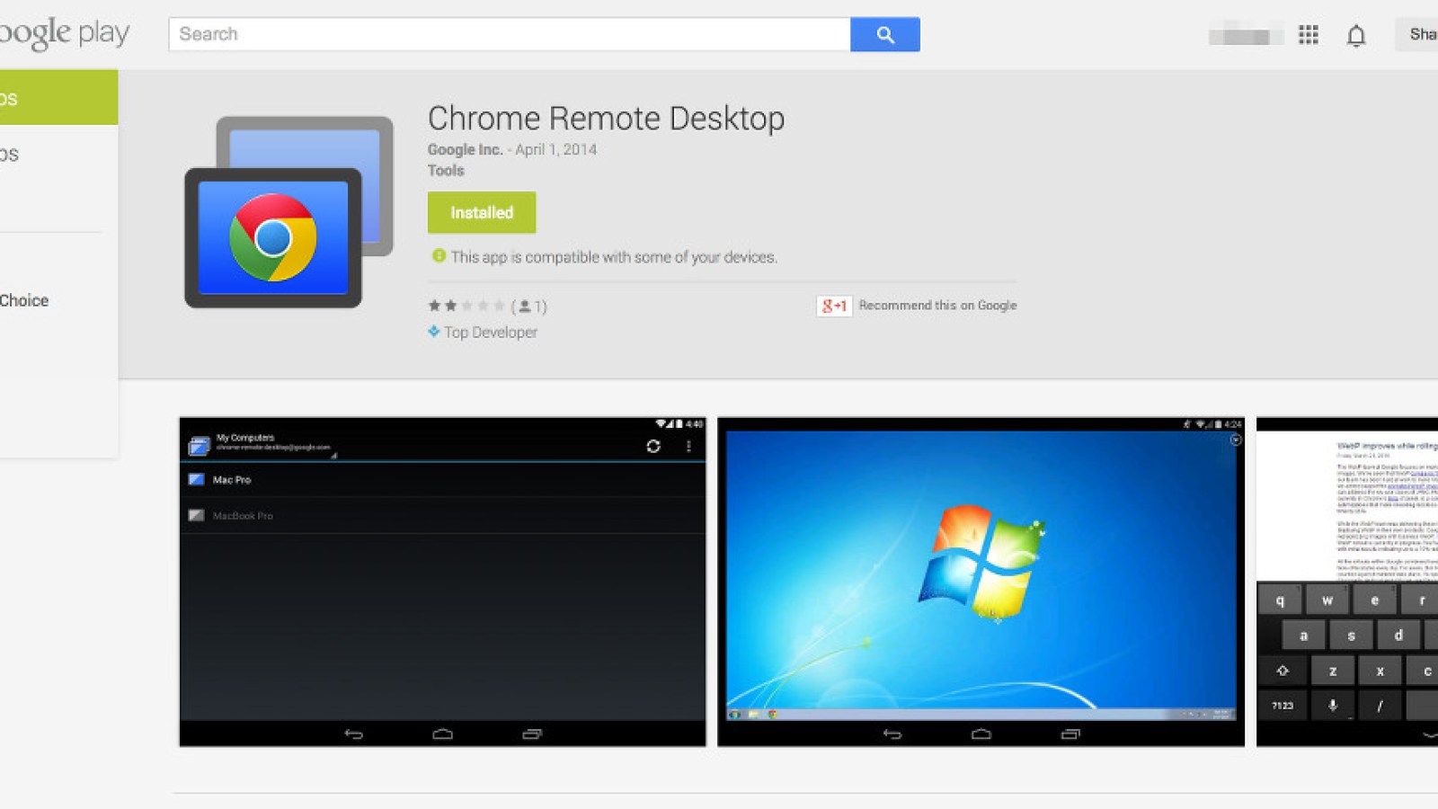 Chrome Remote Desktop arrive en bêta privée sur le Google Play