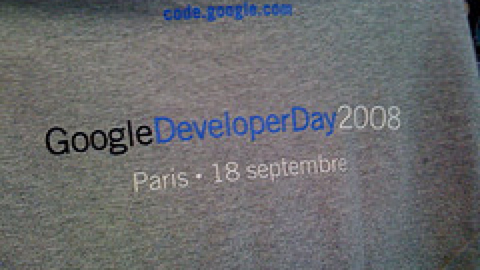Google Developer Day à Paris