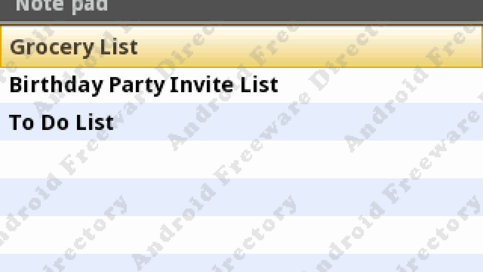 Les premières applications pour Android : Bloc-note, Shoot’em up, et ...