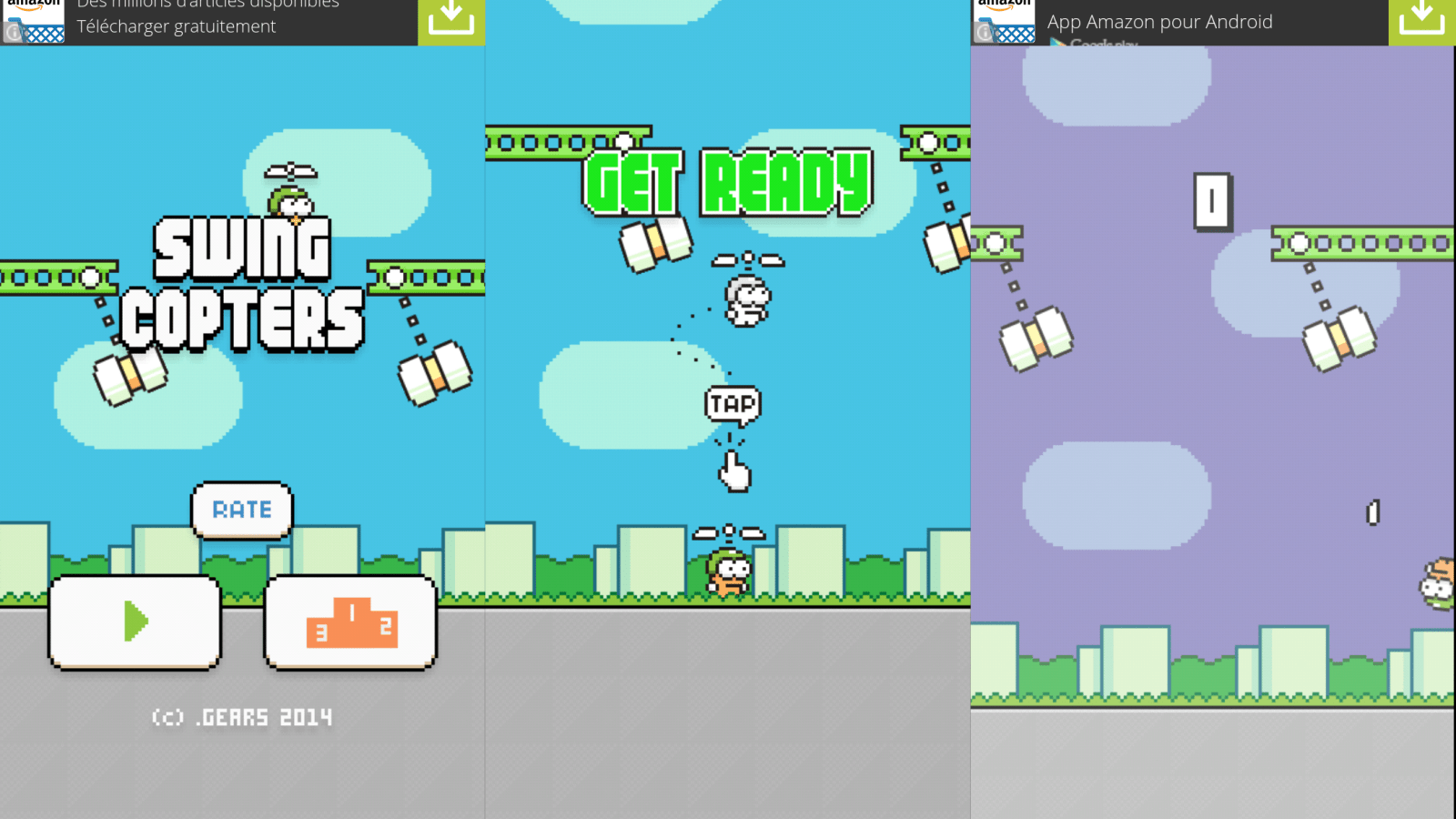Swing Copters, le successeur de Flappy Bird est disponible sur Google Play — Frandroid