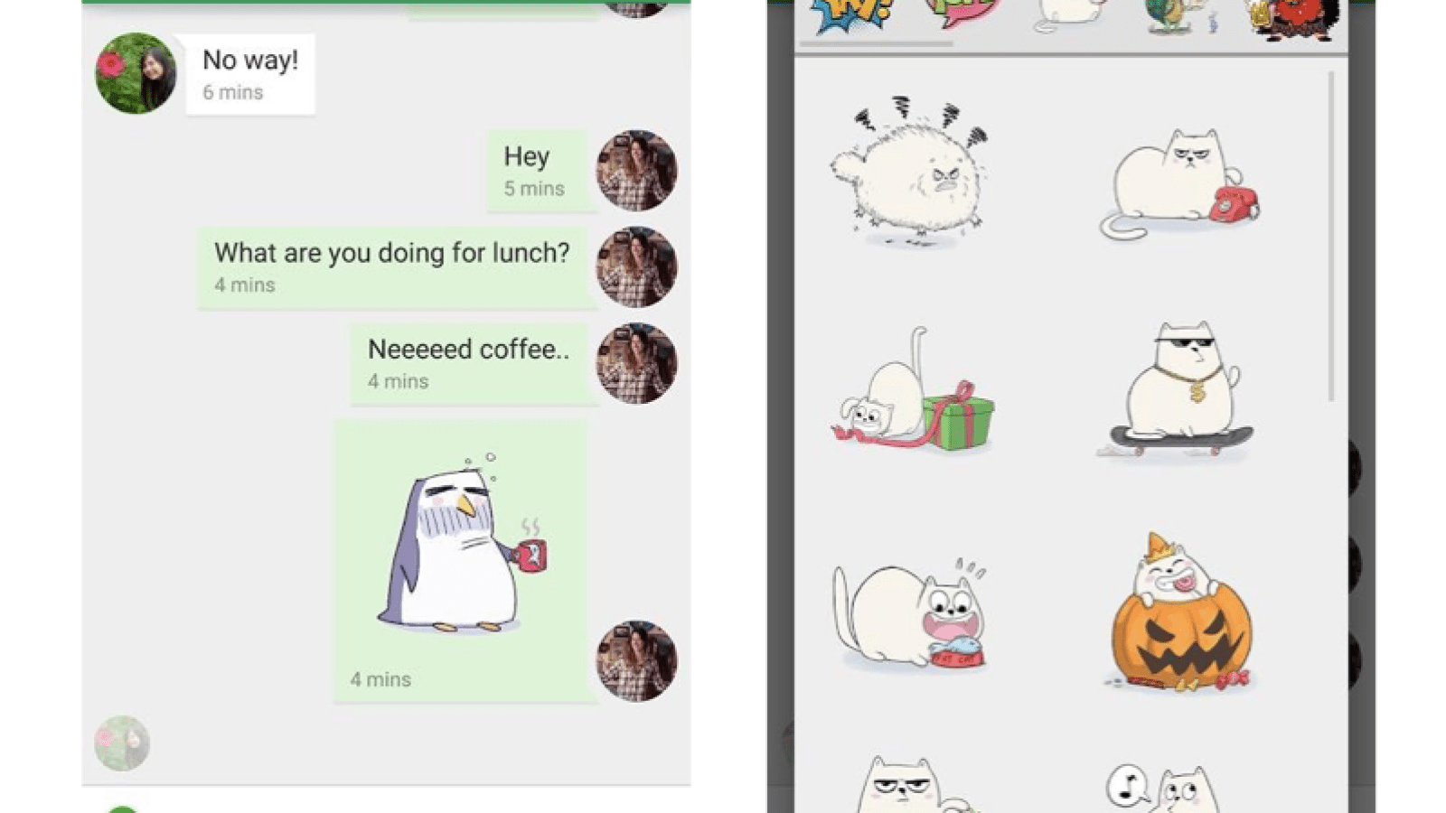 Hangouts adopte enfin les stickers