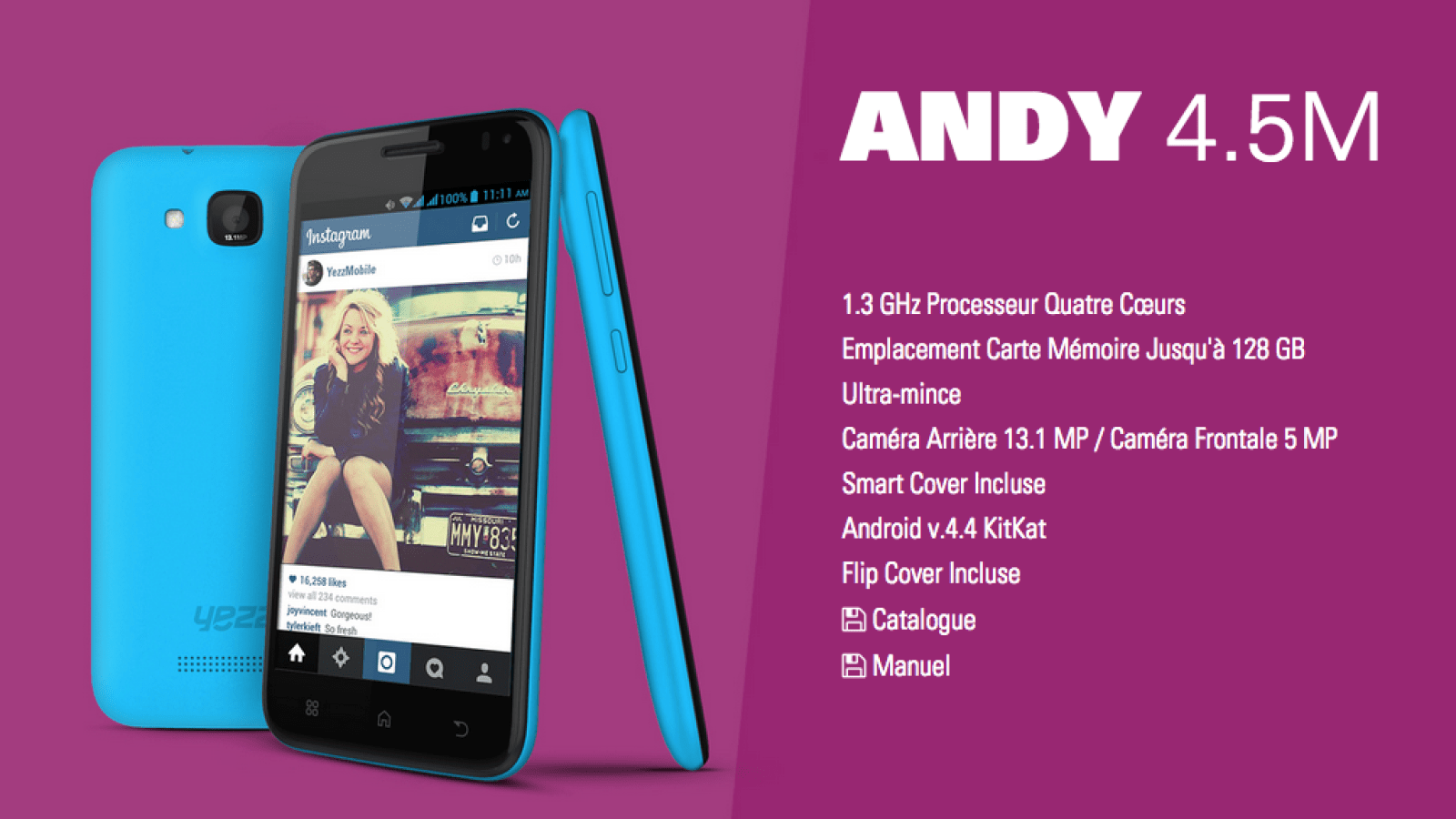 Bon plan : Le smartphone Yezz Andy 4.5M en promotion à 109 euros — Frandroid