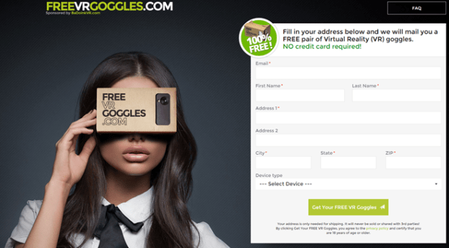 Un site pornographique offre des Google Cardboard
