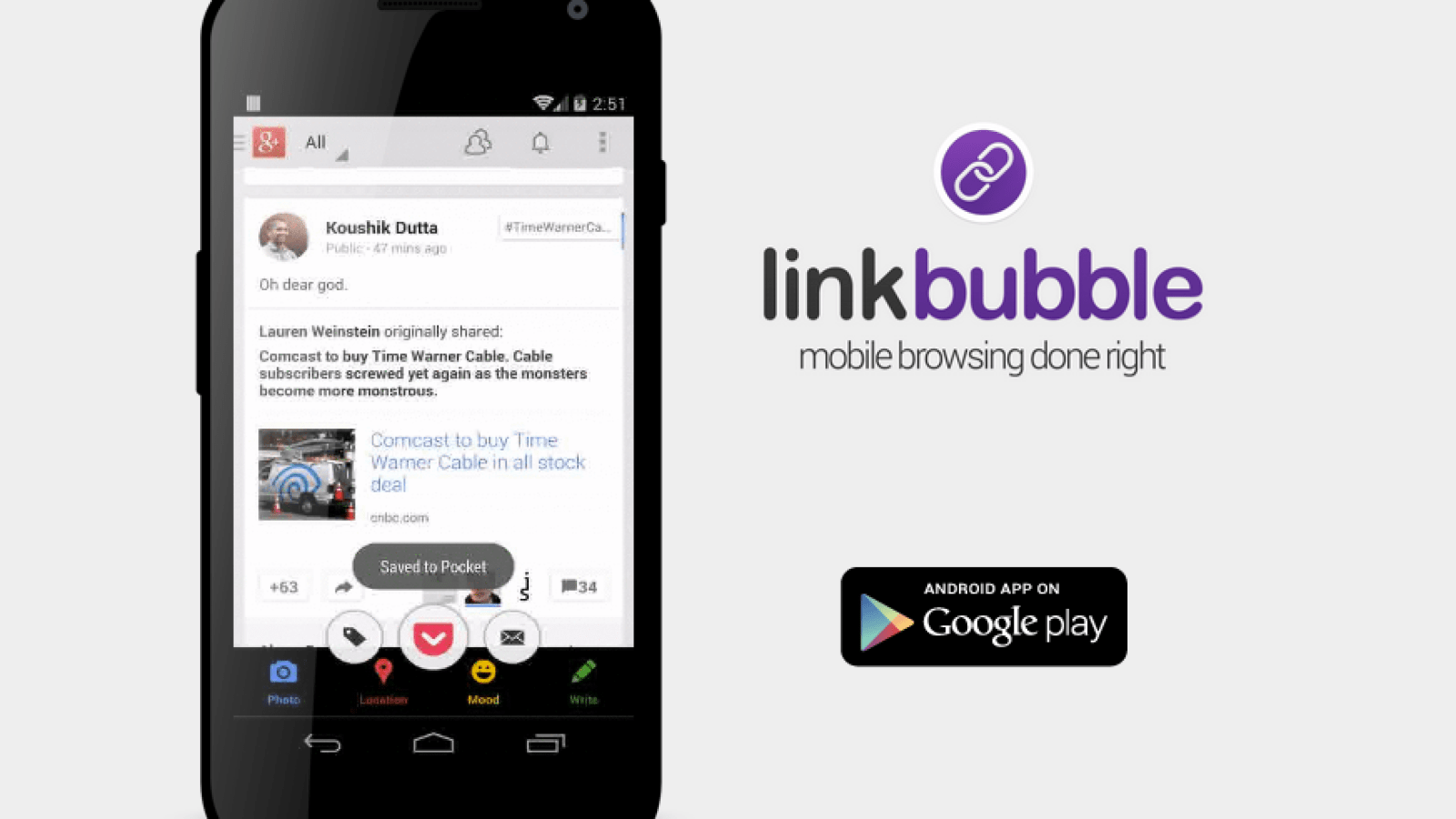 L'application Link Bubble devient entièrement gratuite