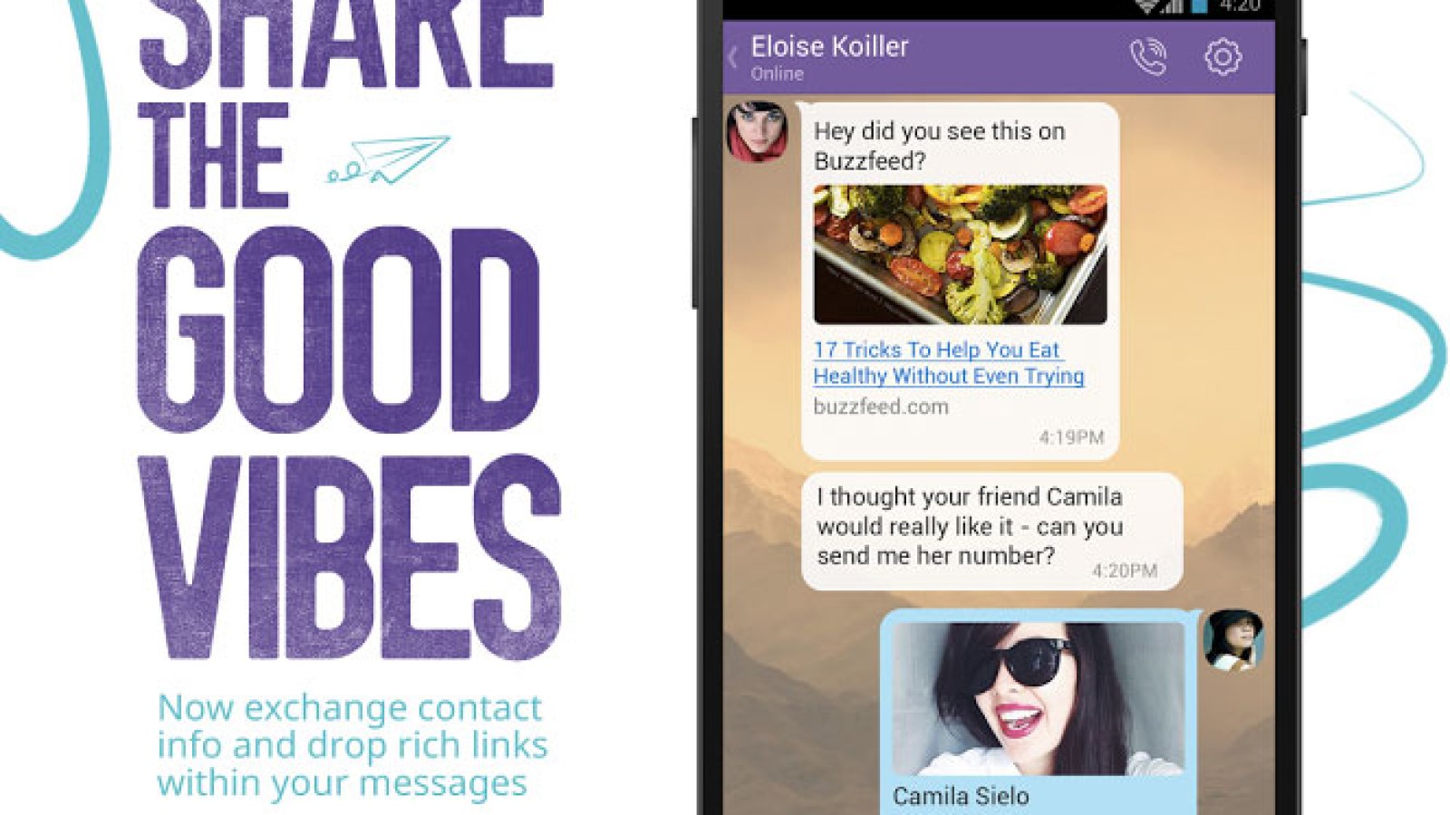 Viber 5.5 met l'accent sur le partage de contenus entre ses utilisateurs