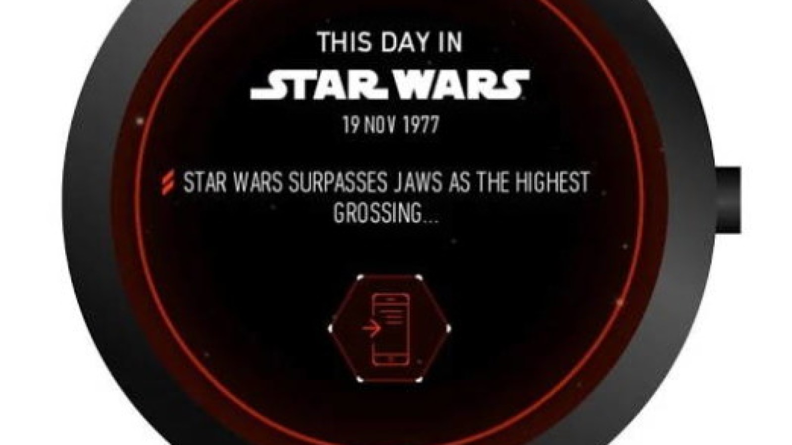 Star Wars : l'application officielle s'adapte aux montres Android Wear