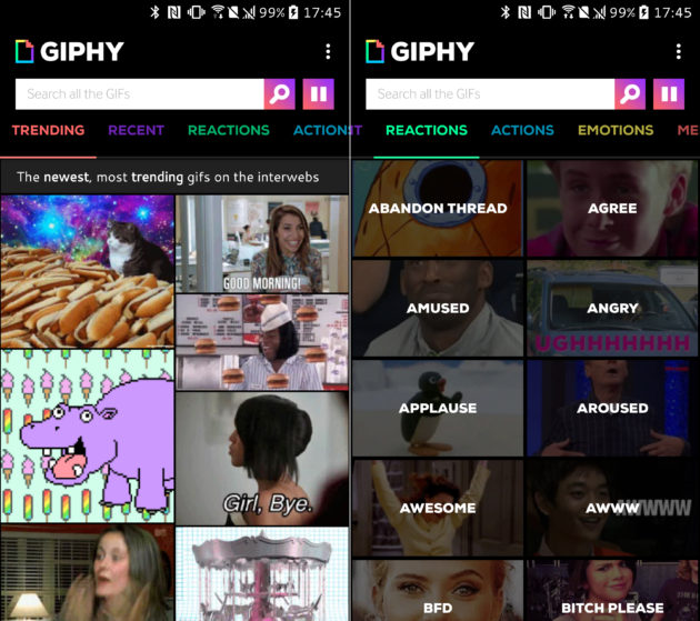 Télécharger Giphy pour Android, iOS, Service en ligne et APK - Frandroid