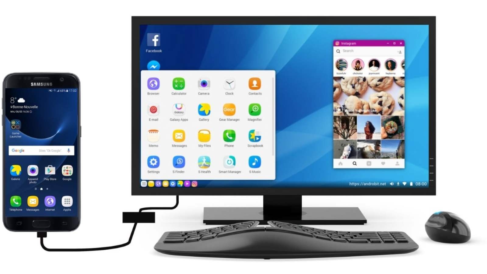 Samsung dépose la marque DeX, le mode PC du Galaxy S8