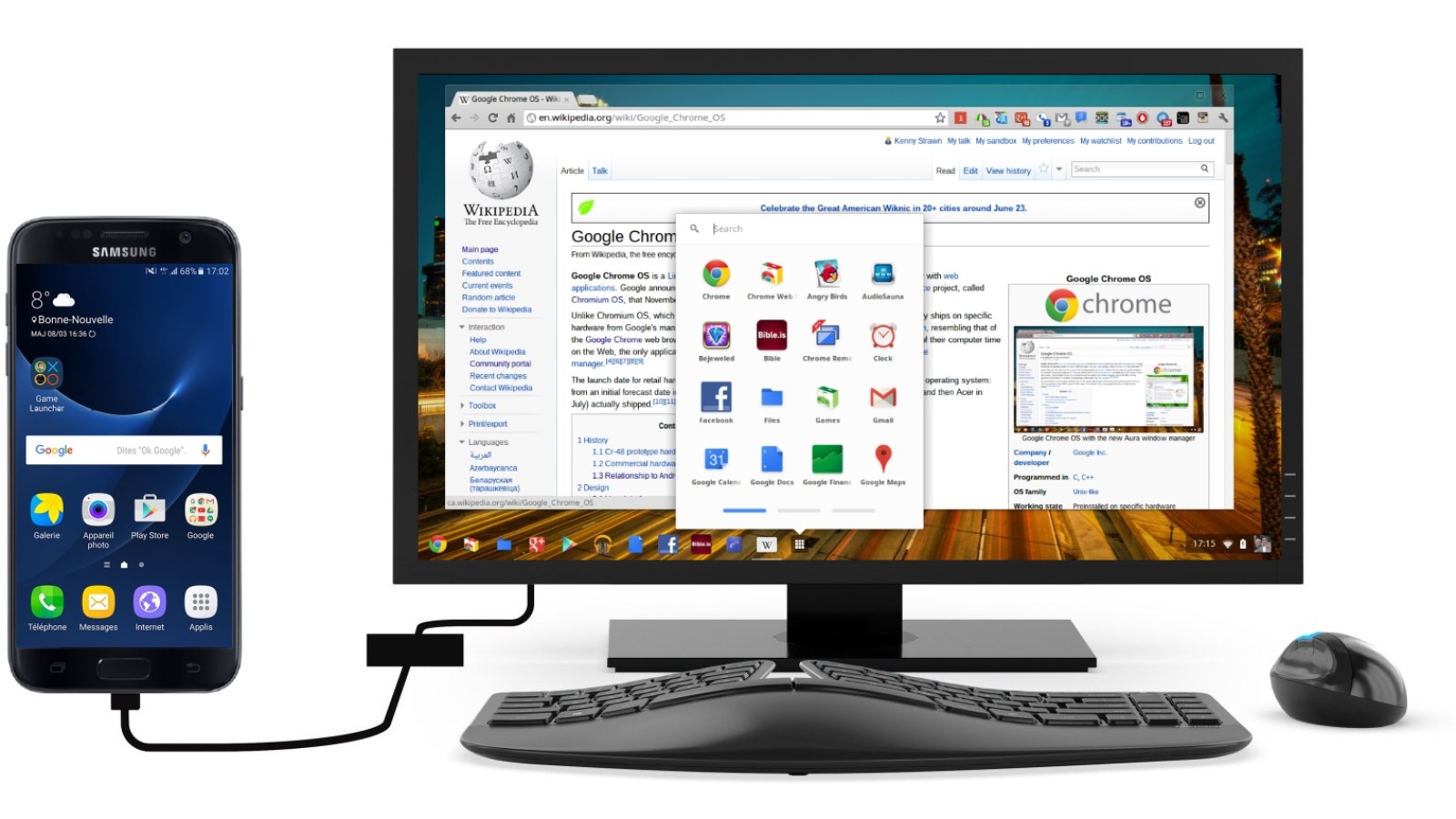 Samsung Desktop Experience : un moyen d'utiliser le Galaxy S8 comme un ...