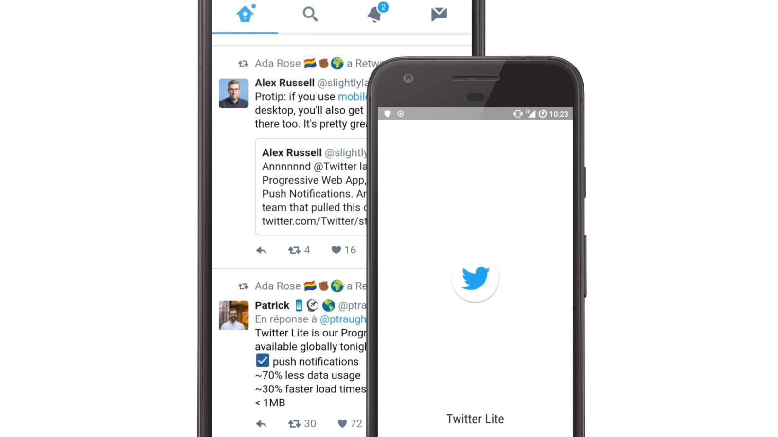 Twitter Lite : le réseau social transforme son site mobile en ...