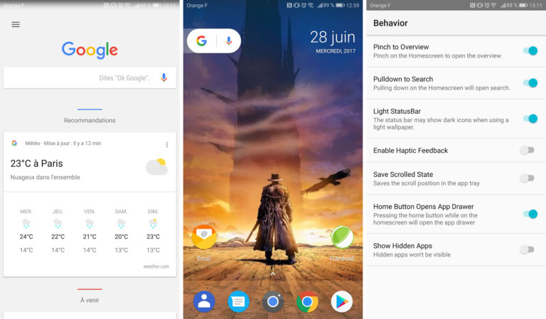 Lawnchair : un Pixel Launcher complet (avec Google Now) et sans root ...