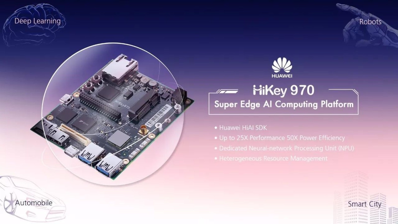 Huawei HiKey 970 : un concurrent du Raspberry Pi avec un Kirin 970 ...
