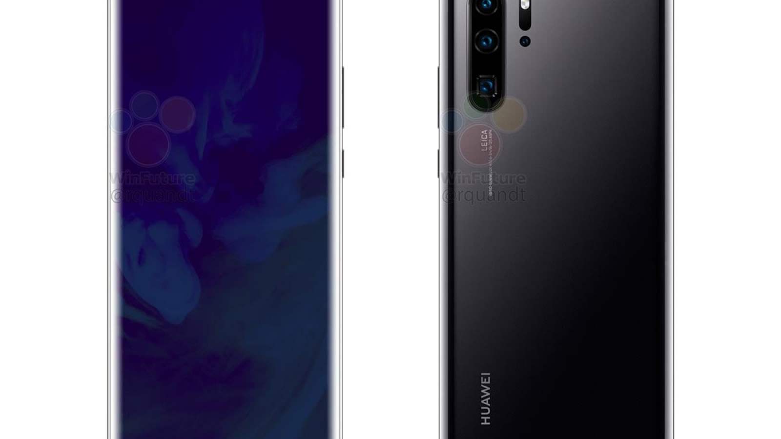 Huawei P30 et P30 Pro : leur design final révélé par ces rendus presse ...