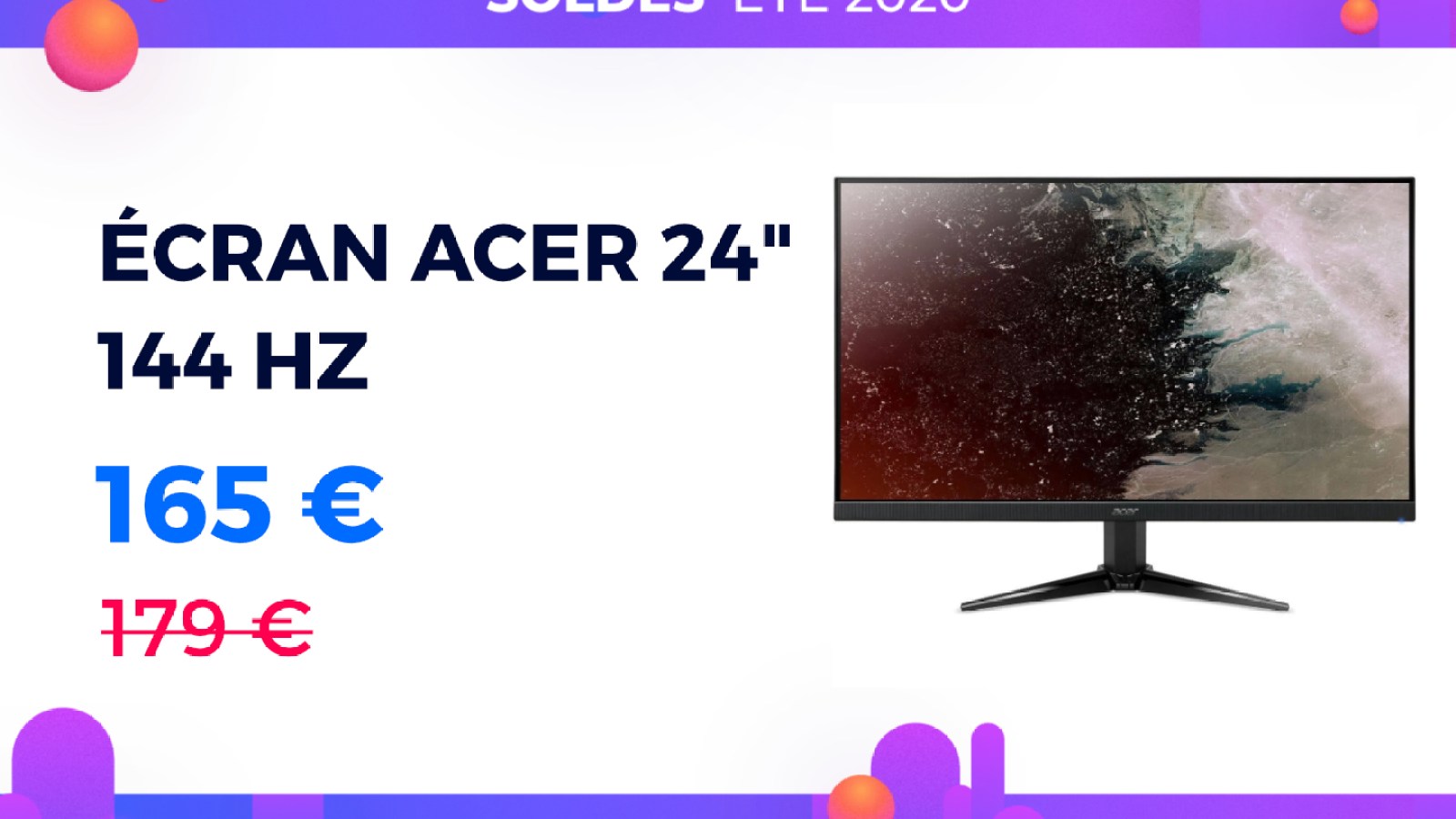 Seulement 165 € pour cet écran Acer 24 pouces et 144 Hz — Frandroid