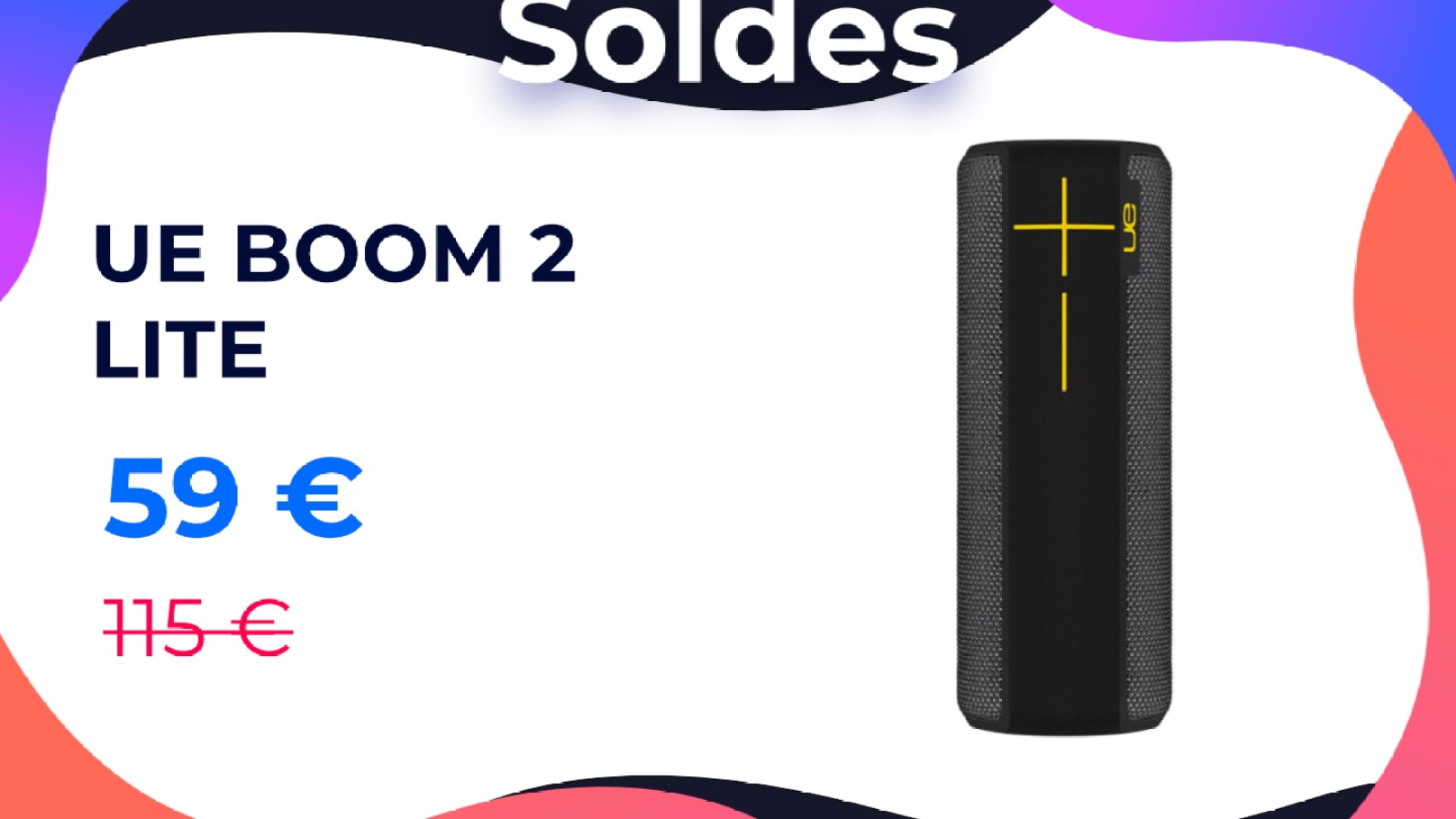 L'enceinte UE Boom 2 Lite chute sous les 60 euros à l'occasion des soldes