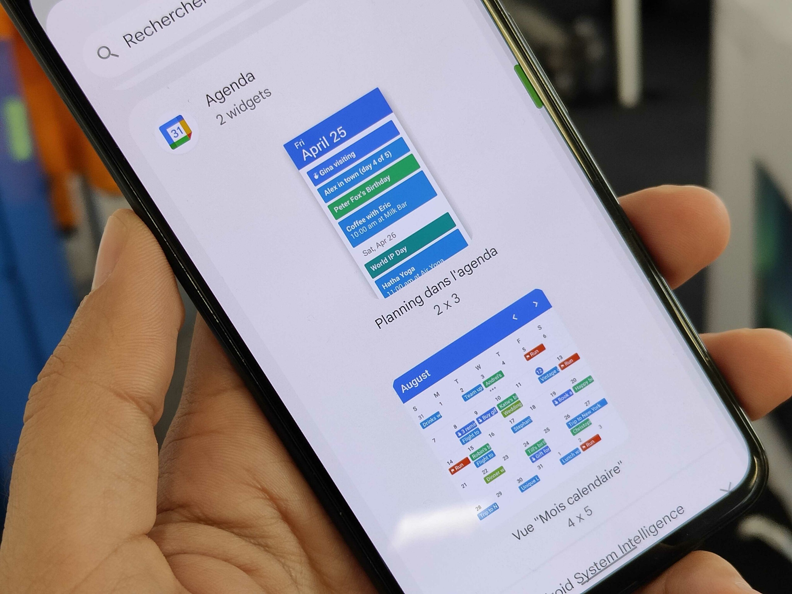 L'application Google Agenda est disponible sur le Play Store