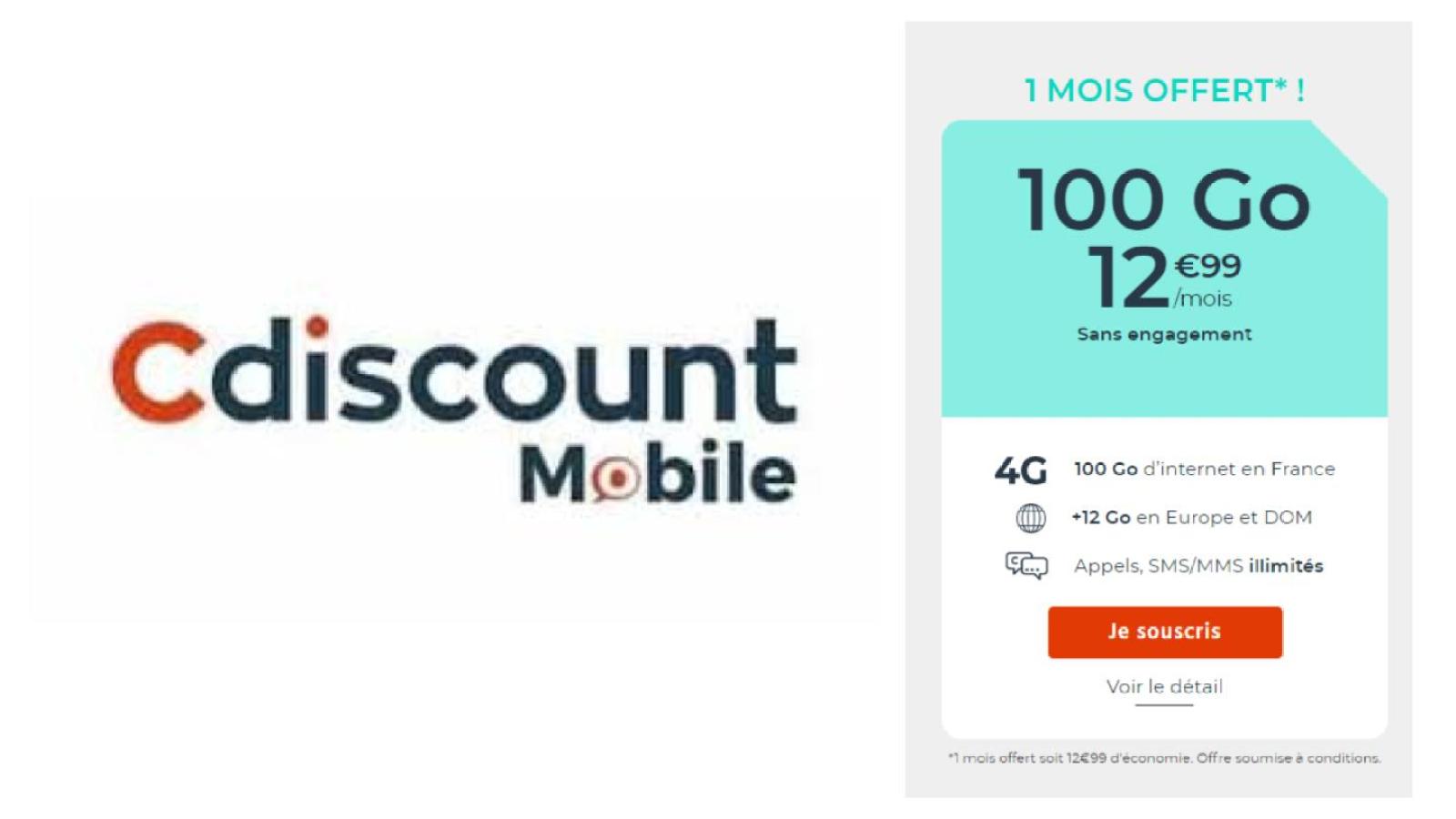 Cet opérateur vous offre le 1er mois sur son forfait mobile 100 Go à 12 ...