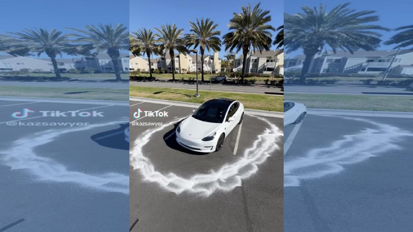 Non, les Tesla ne peuvent pas être bloquées par un cercle de sel et de ...