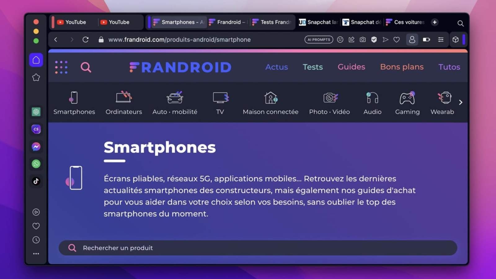 On a testé le nouveau navigateur aux onglets gérés par IA — Frandroid