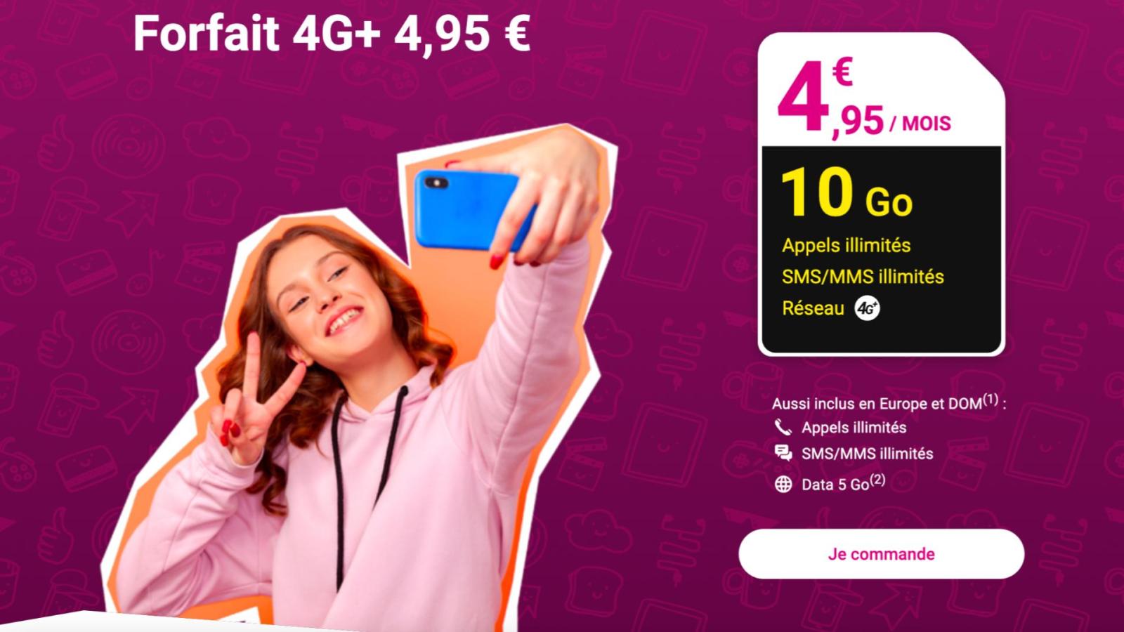 C'est le forfait mobile pas cher de la rentrée : moins de 5 €/mois pour ...