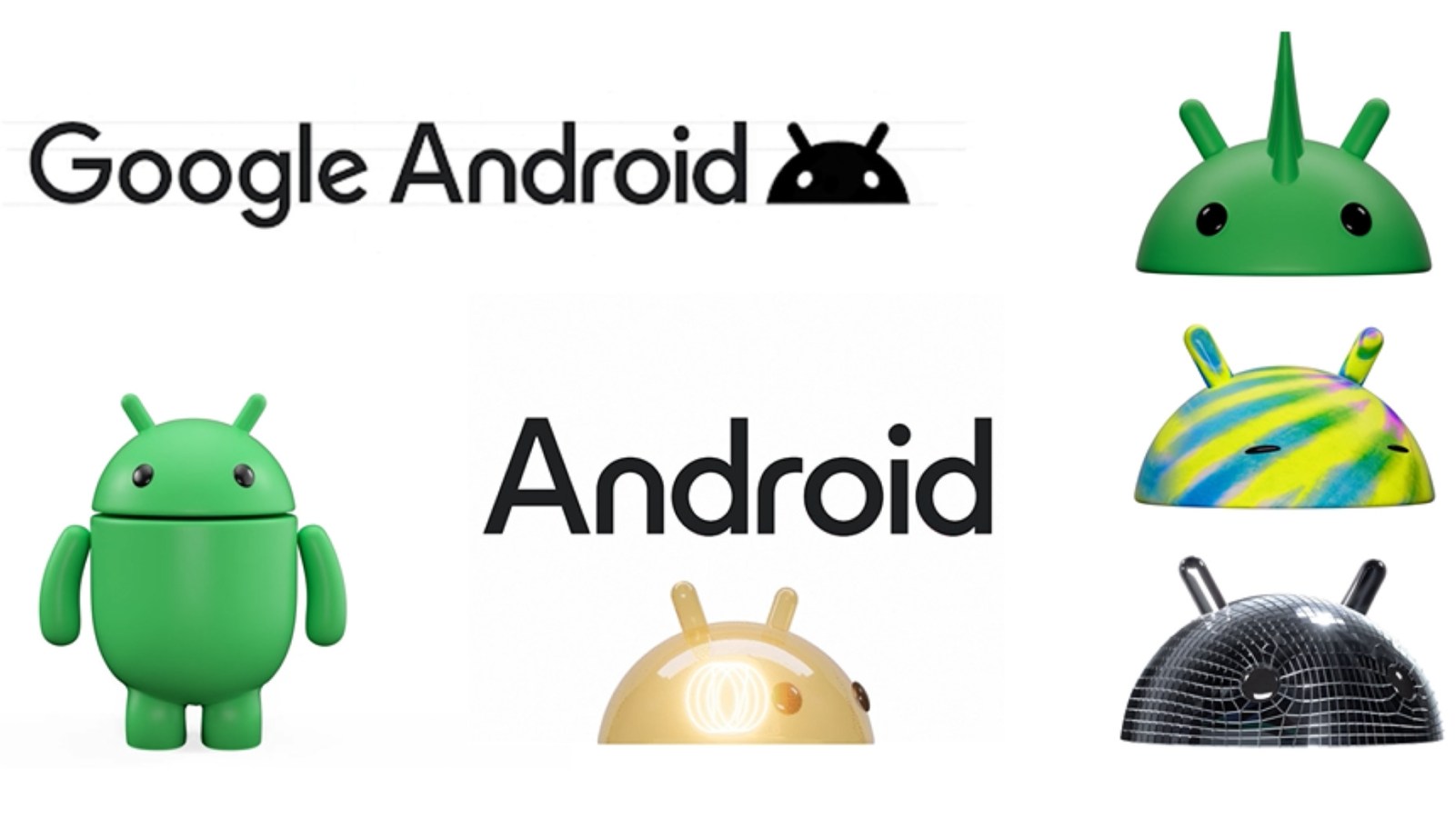 Voici le nouveau logo d'Android : un bugdroid 3D et une majuscule plus ...