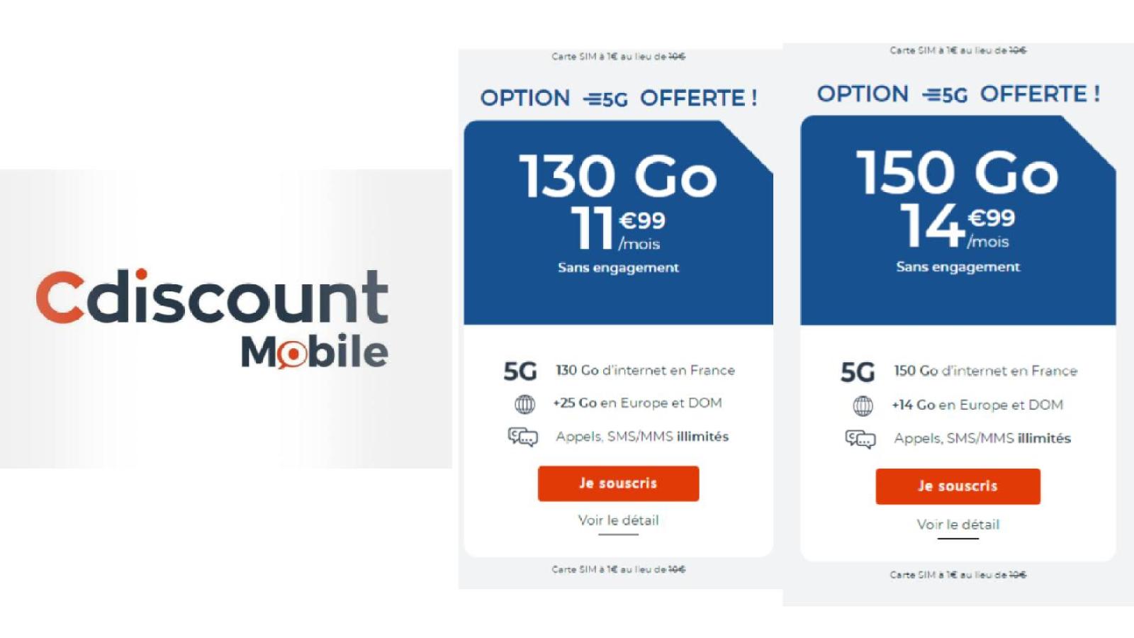 Voilà deux forfaits 5G blindés de Go et pas chers parfaits pour la fin ...