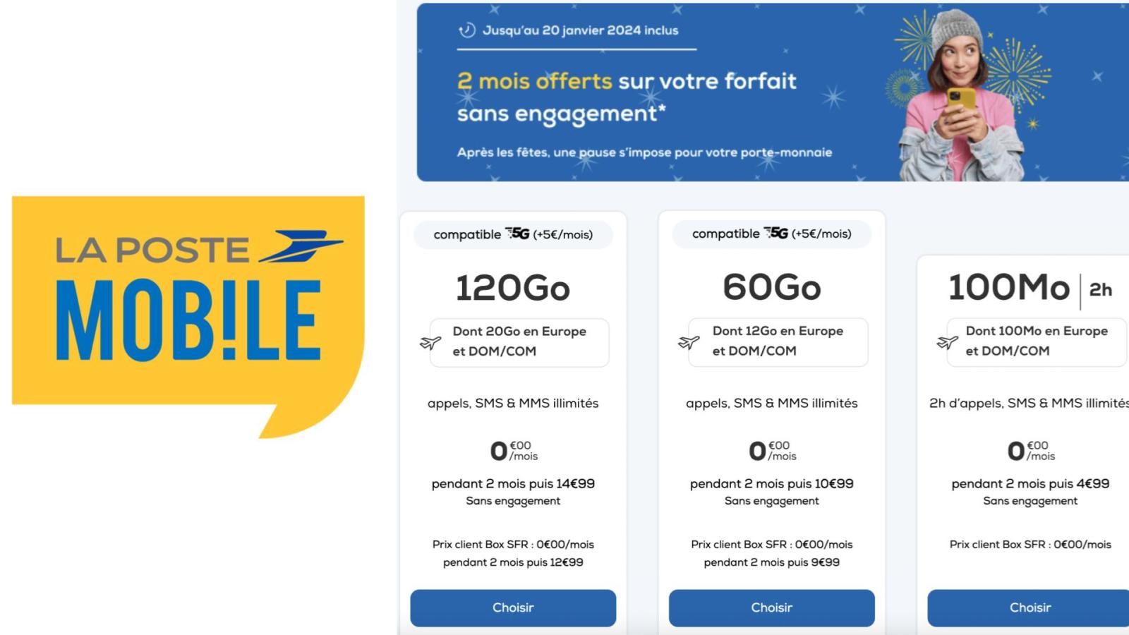 Chez cet opérateur, deux mois sont offerts sur les forfaits 4G de 60 Go ...