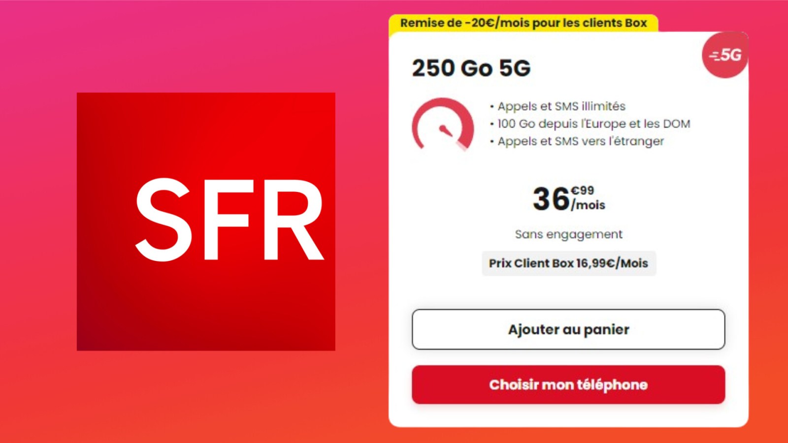 Les clients box SFR vont être contents de pouvoir profiter de la meilleure offre possible pour ...