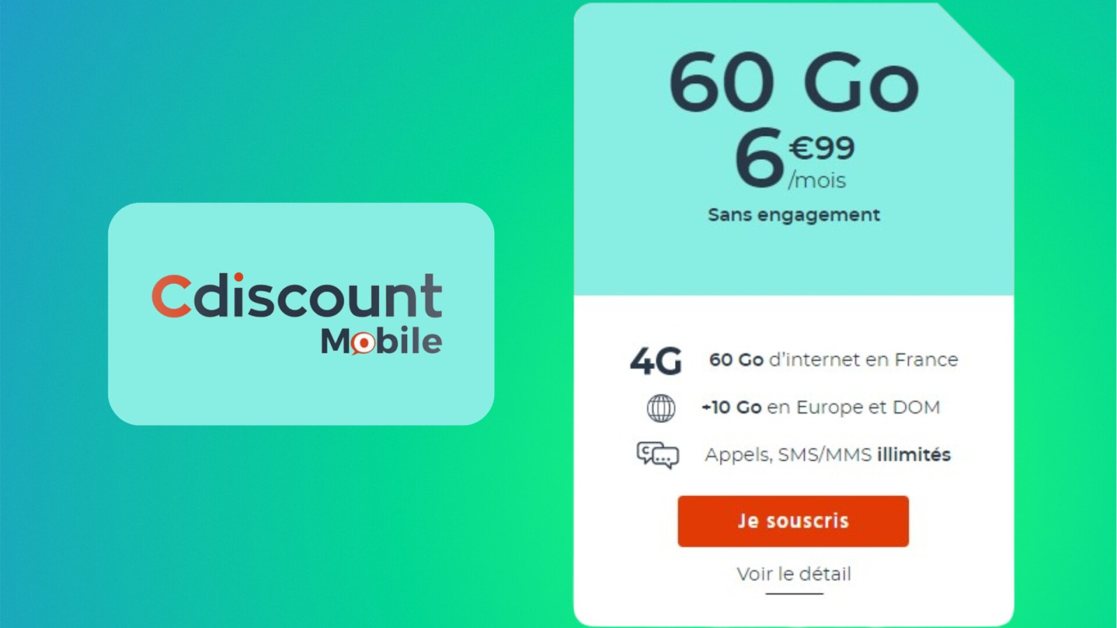 Vous ne trouverez pas forfait mobile plus avantageux que celui-ci : 60 ...