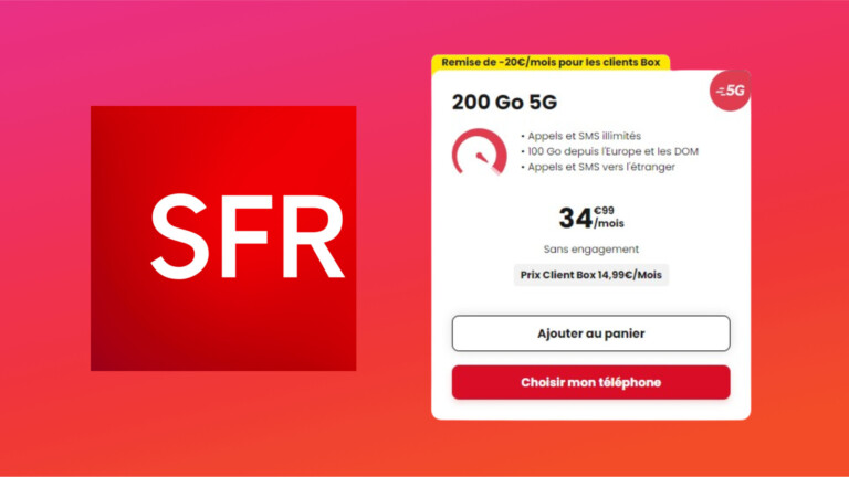 Bon plan : SFR offre le forfait SFR 2h + 100 Mo pendant un an à ses clients Box