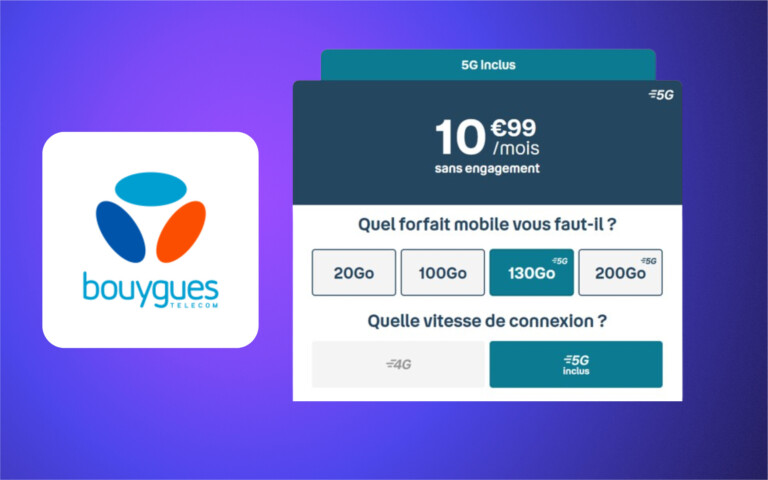 Bouygues Telecom relance un forfait pas cher avec une quantité suffisante de données 4G par mois