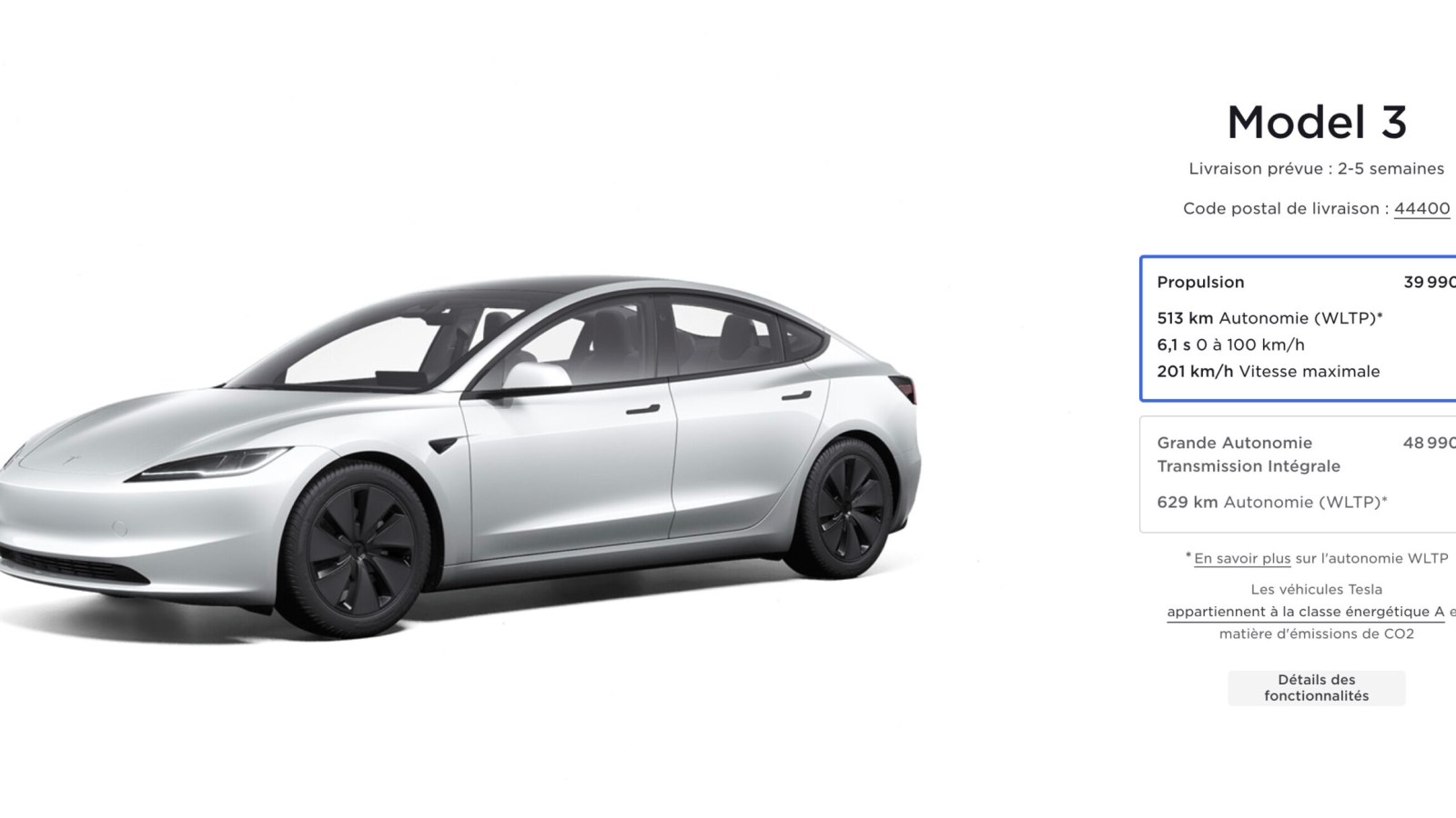 Tesla baisse enfin les prix de la Model 3 en France : elle redevient ...