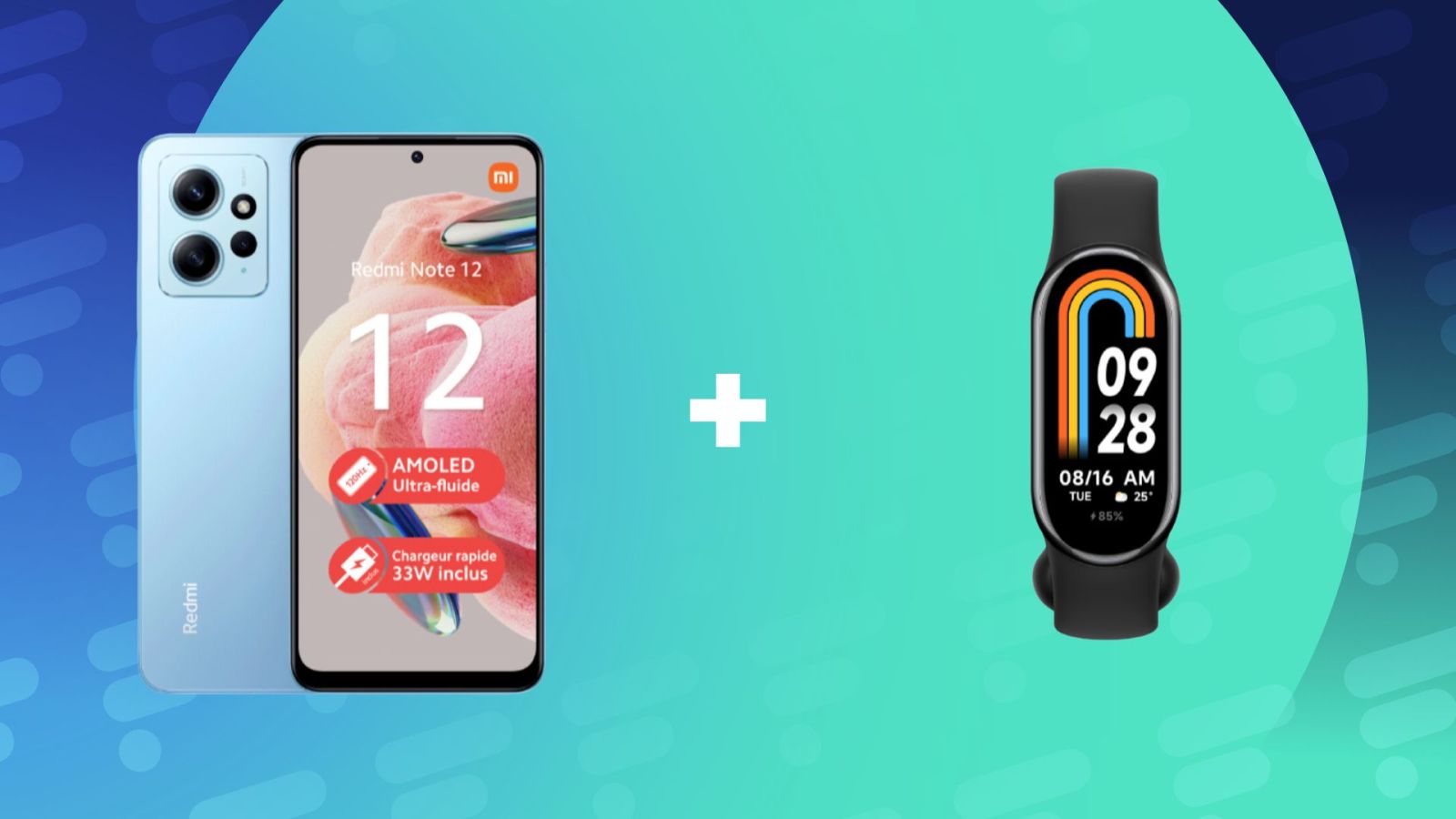 L'offre à saisir, c'est le Xiaomi Redmi Note 12 + Smart Band 8 à moins ...