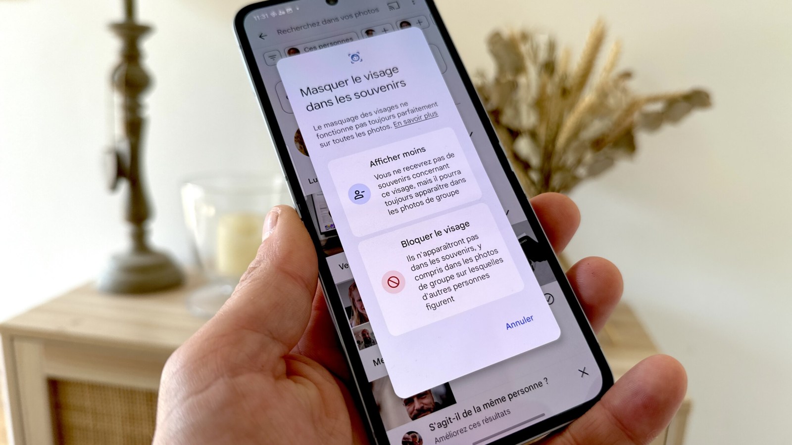 Google Photos cache plus vite cette personne que je ne veux plus voir ...