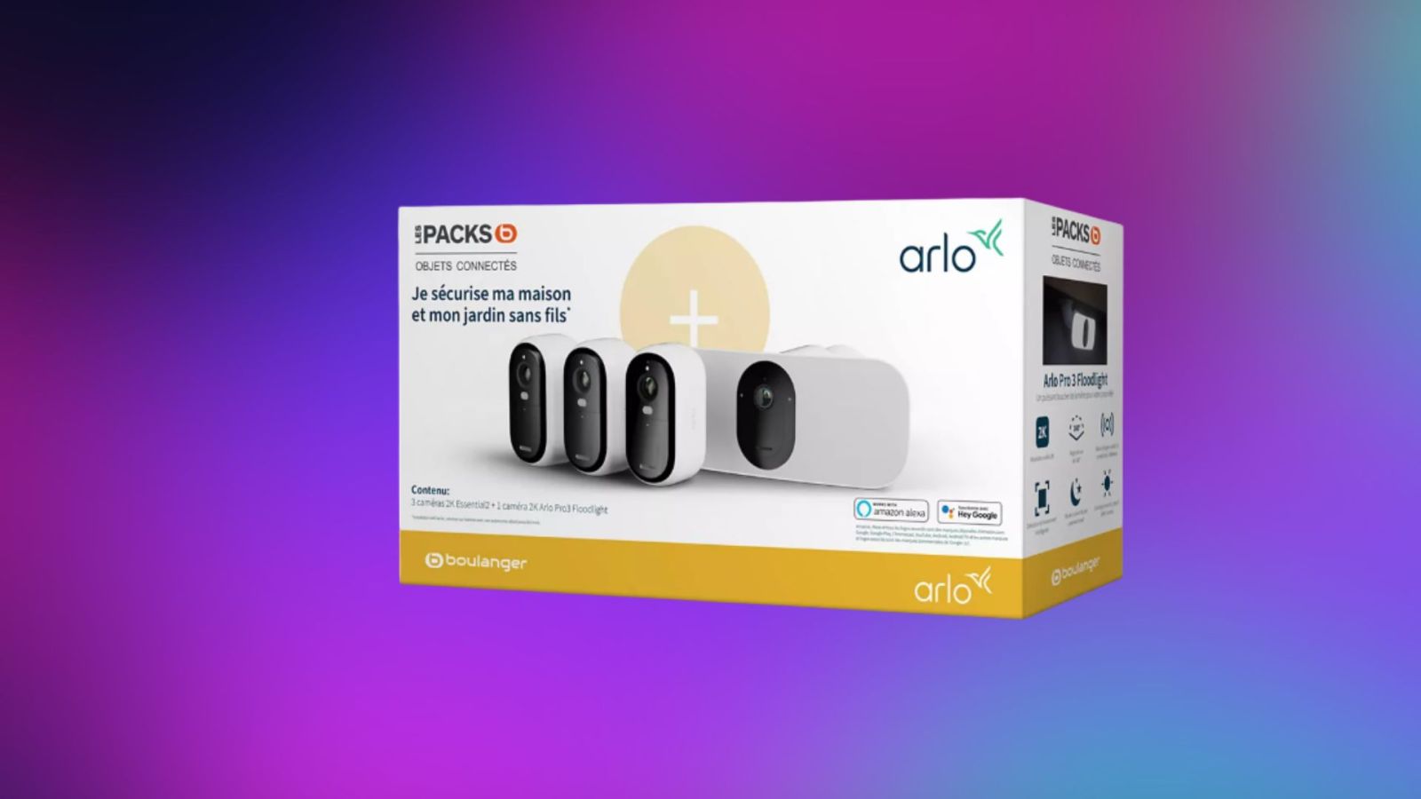 Proposées à -41 %, ces 4 caméras, dont une avec un projecteur LED 3000 ...