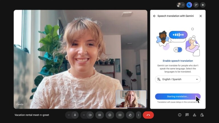 Plus besoin de savoir parler anglais, Google Meet traduit aussi le ...