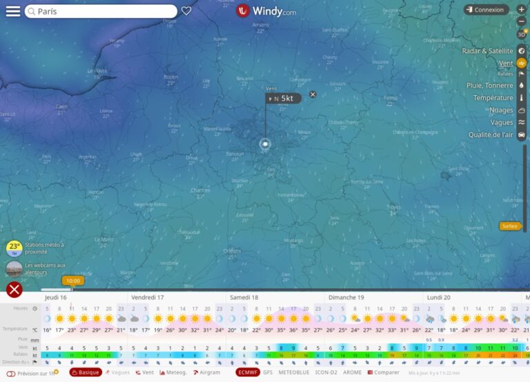 Télécharger Windy.com – Prévisions météo (Windyty) gratuitement sur ...